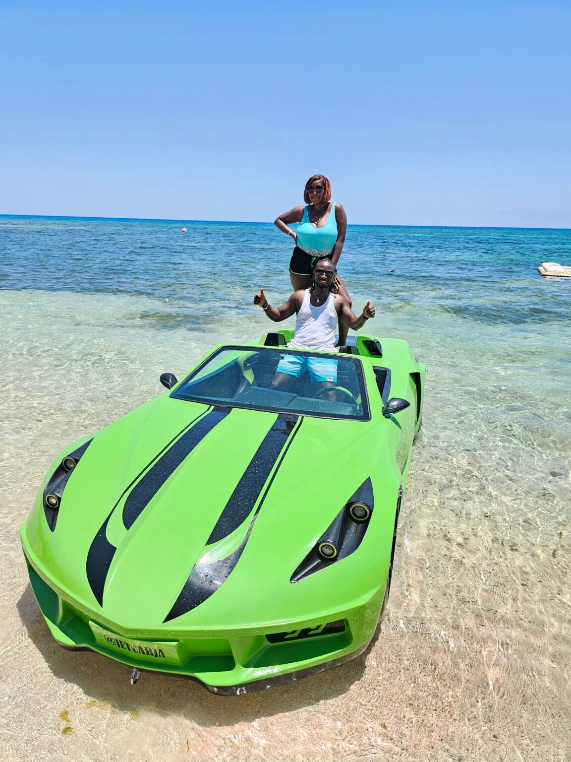 Montego Bay Water Jet Car - Toshic Tours Jamaica